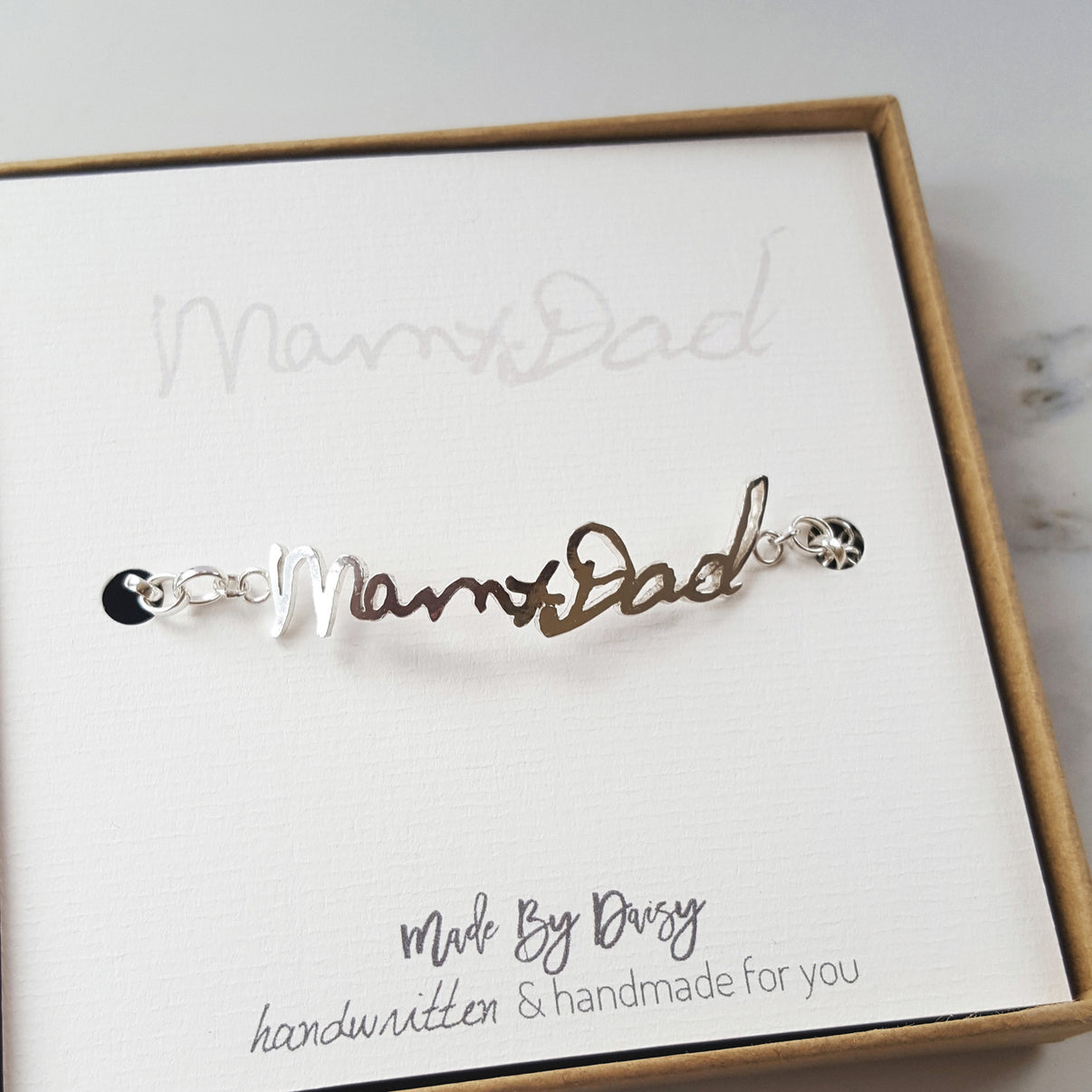 Personalised Handwriting Bracelet – Made By Daisy - Handwriting ...